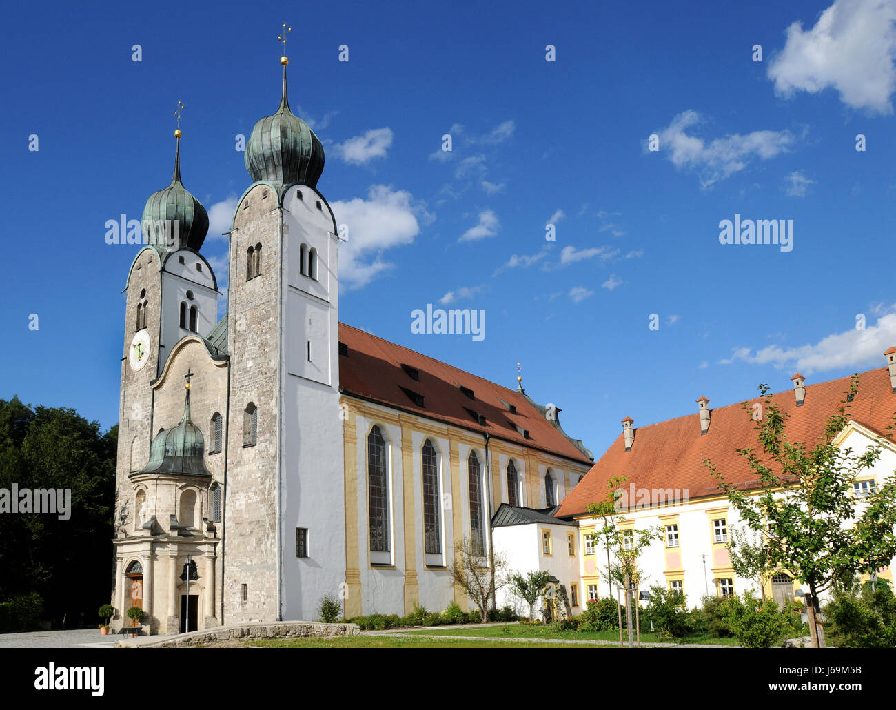 church monastery convent blue tower church heaven paradise cross ...