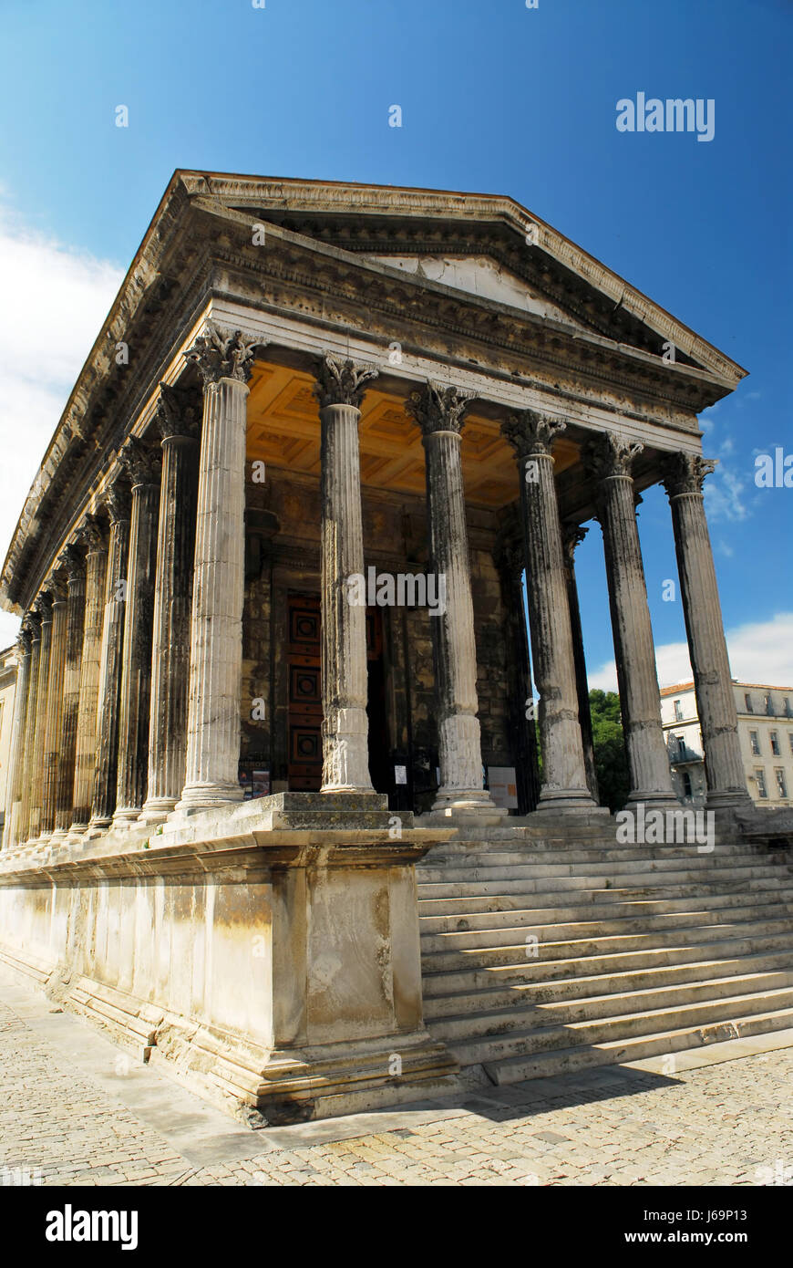 travel temple columns france landmark architectural buildings ...