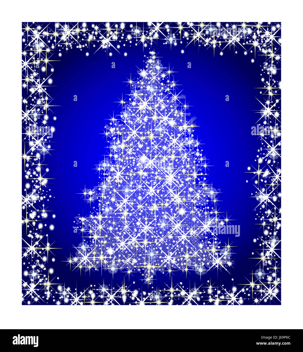 Blue glitter christmas tree Cut Out Stock Images & Pictures - Alamy