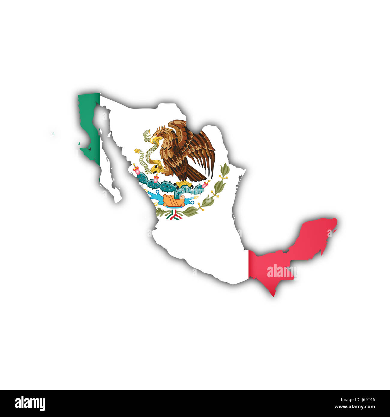 Mexico world map hi-res stock photography and images - Alamy