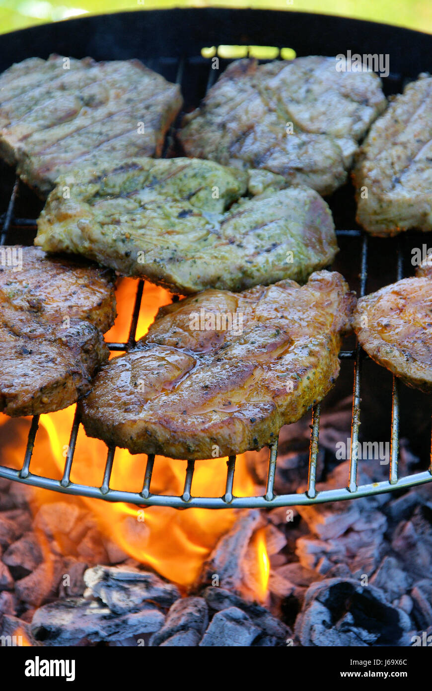 rust grill barbecue barbeque steak pig meat boil cooks boiling cooking ...