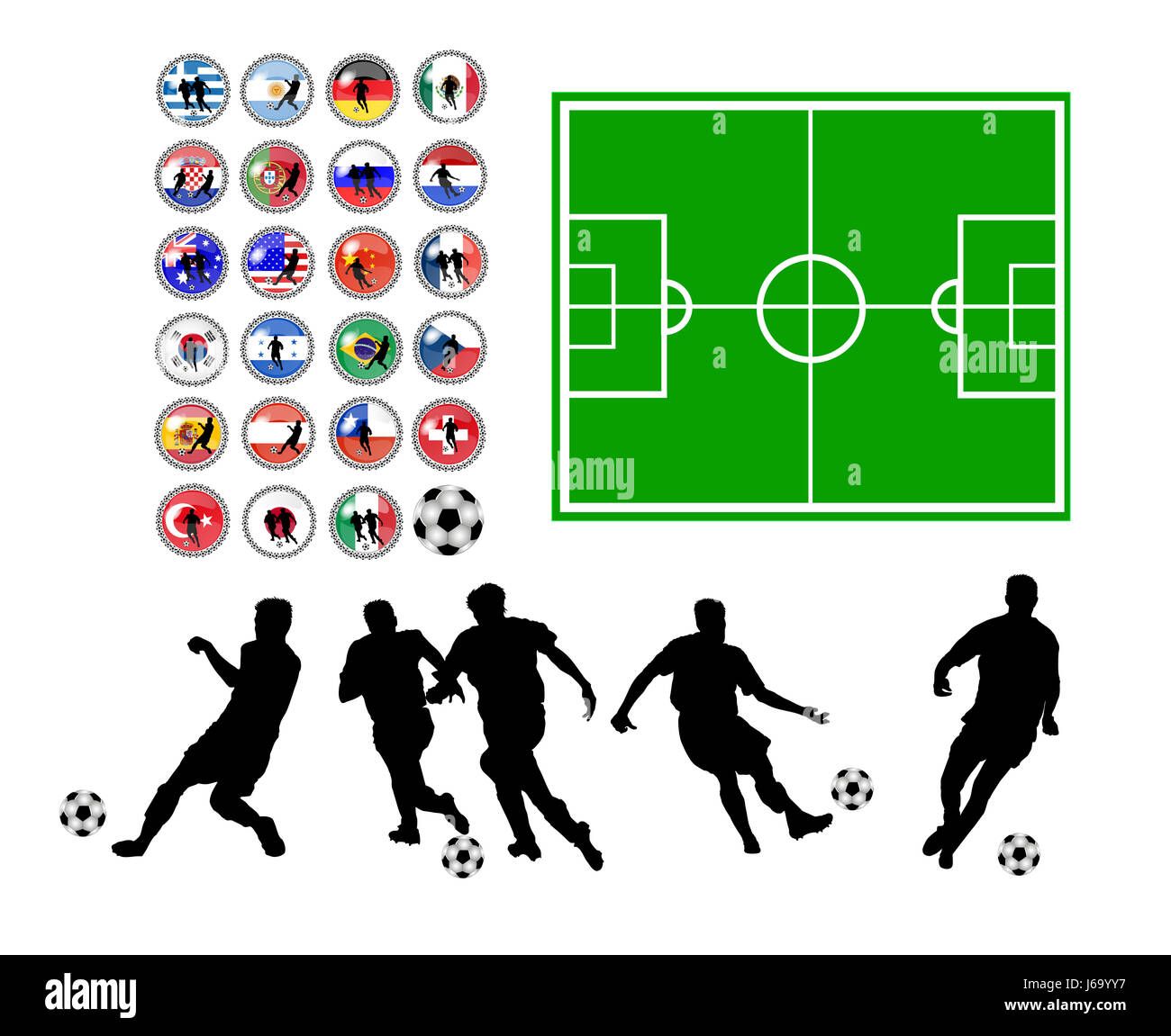 Soccer marking player Cut Out Stock Images & Pictures - Alamy