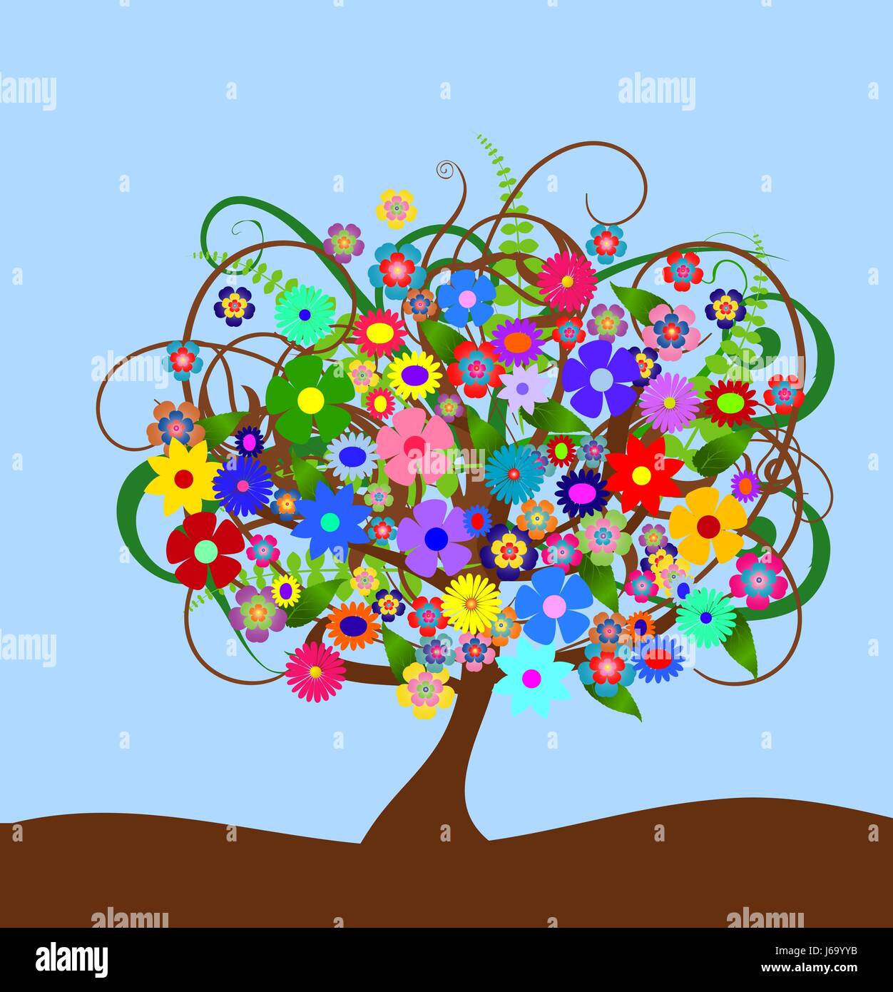 leaf tree coloured colourful gorgeous multifarious richly coloured ...