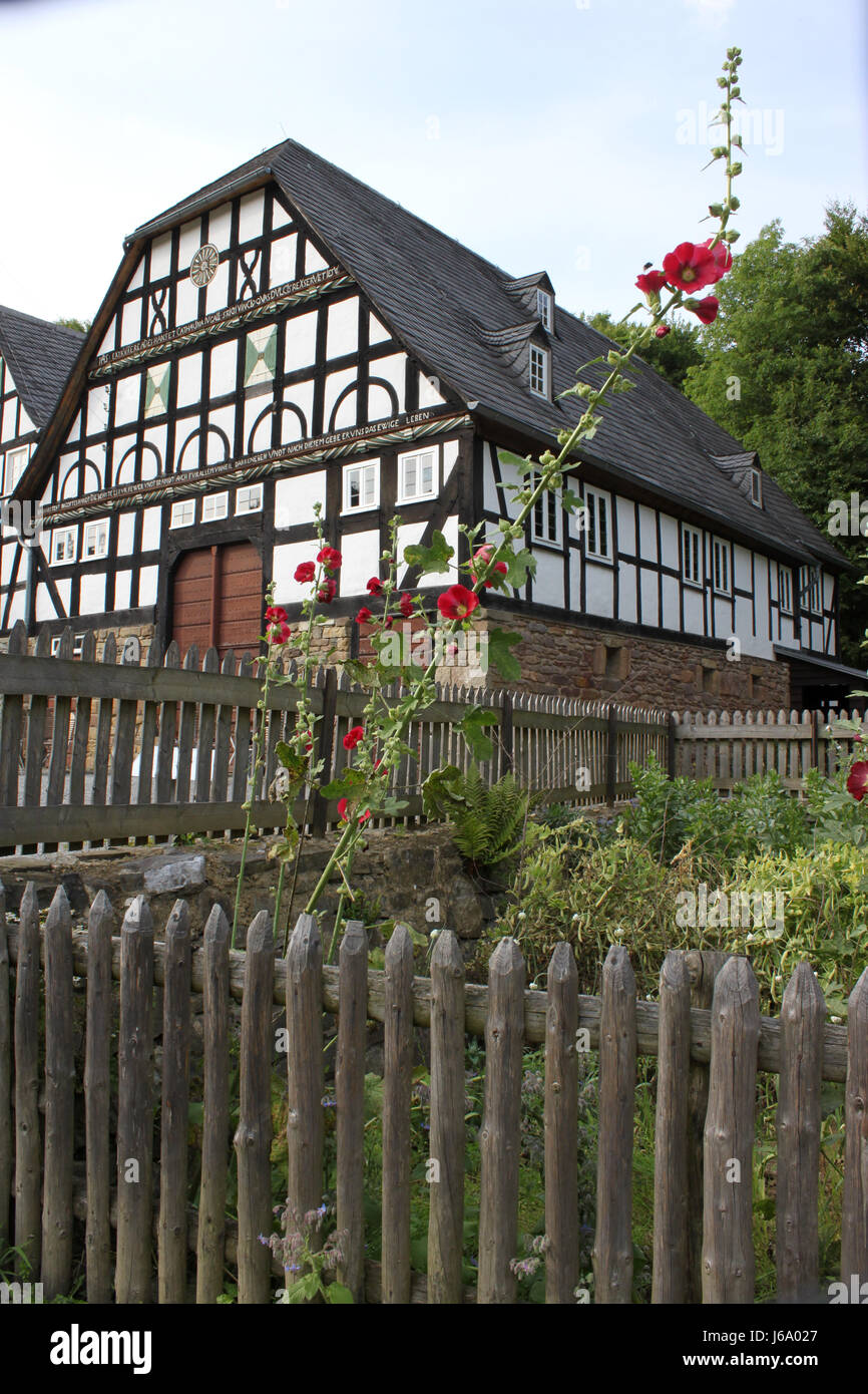 bucolic frame-work front garden farmhouse idyll community village ...