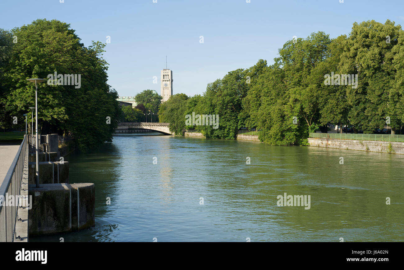 city town bavaria museum germany german federal republic munich river ...