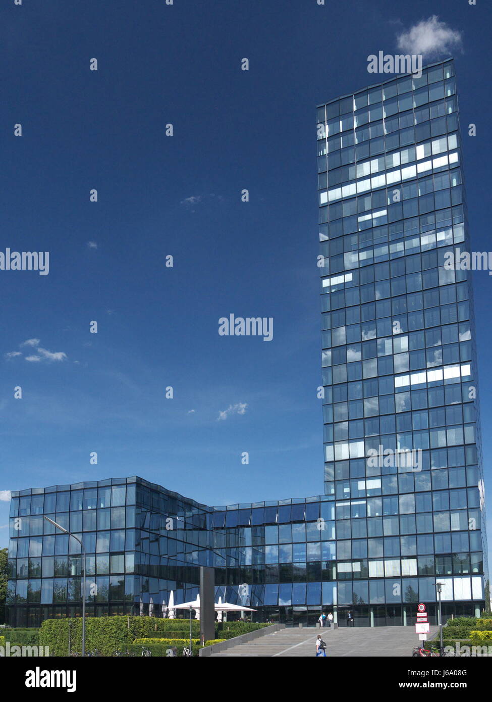 tower office building office block block of offices building green ...