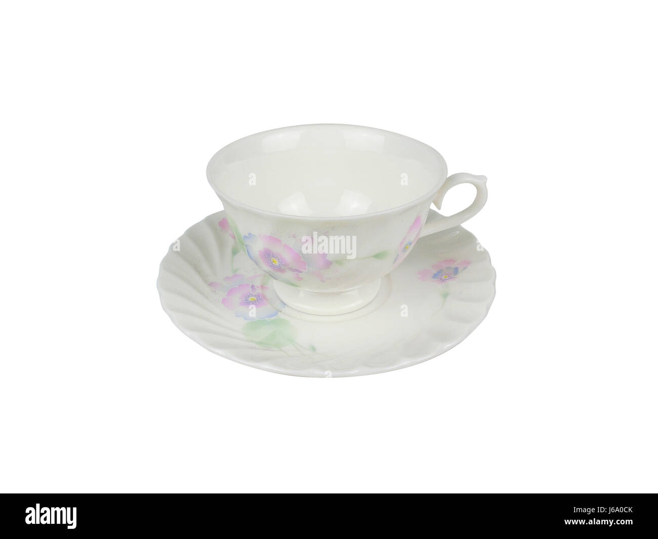 Chinese set of tea cups on white background Stock Photo - Alamy