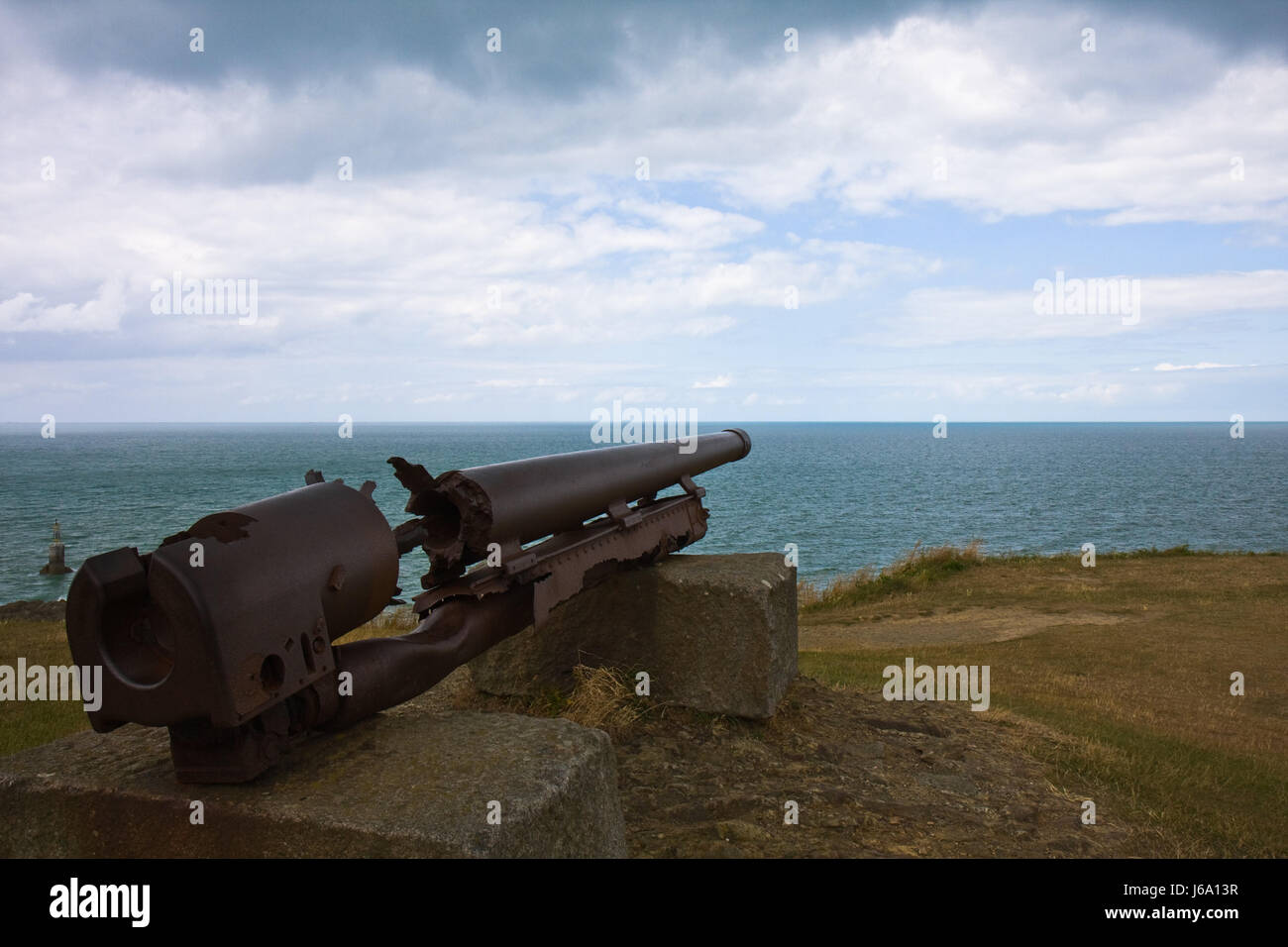 france rust cannon corrosion salt water sea ocean water normandy ...