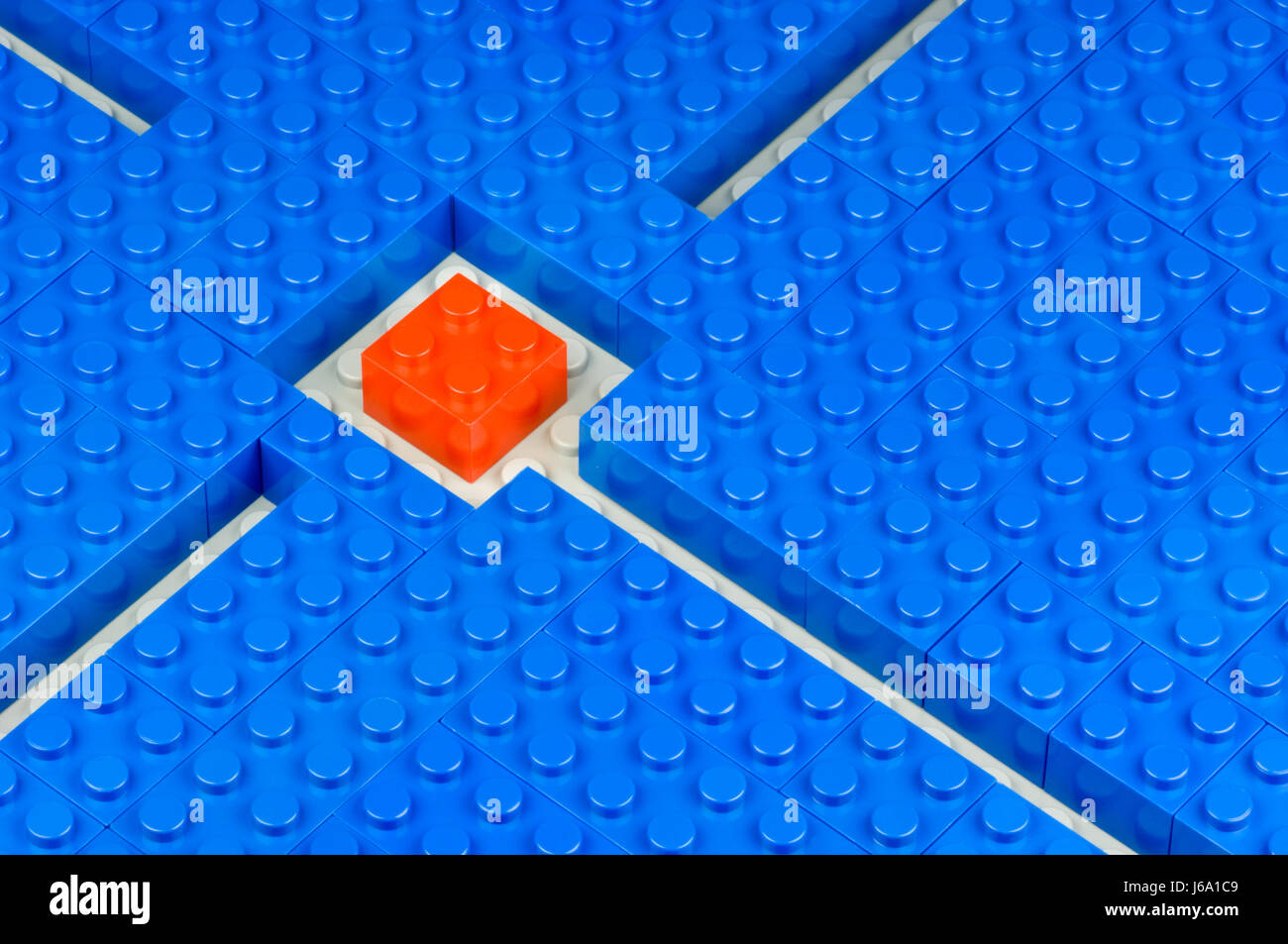 nubs cubes red and blue Stock Photo - Alamy