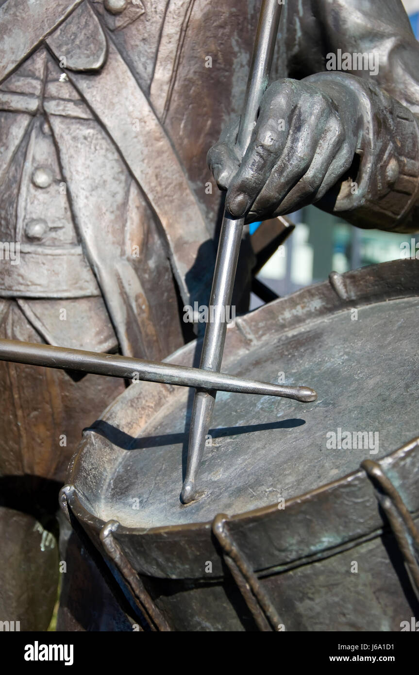 monument statue carnival guard drummer drum hand detail monument statue ...