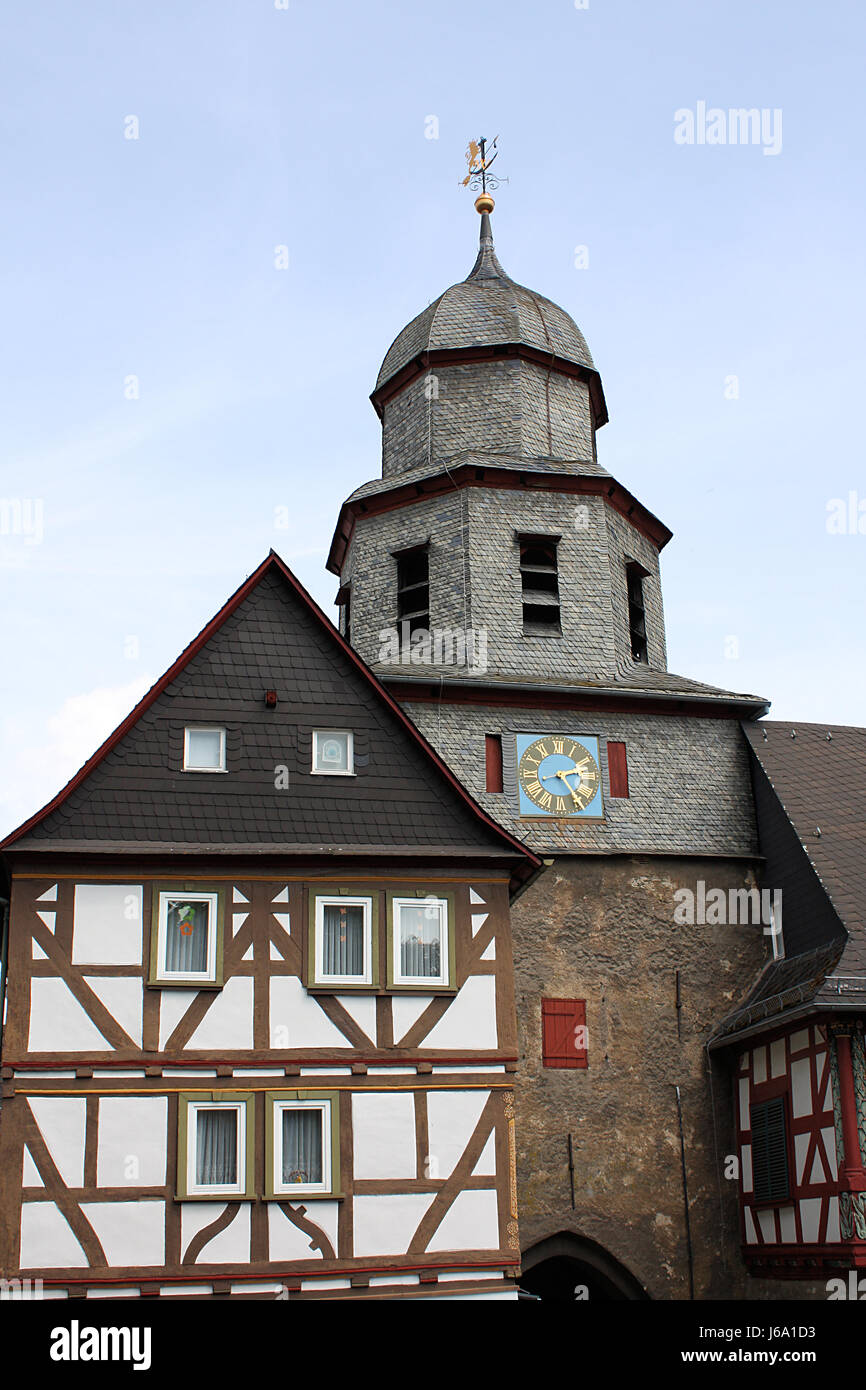 tower dome slate clock clock tower middle ages tower historical stone ...