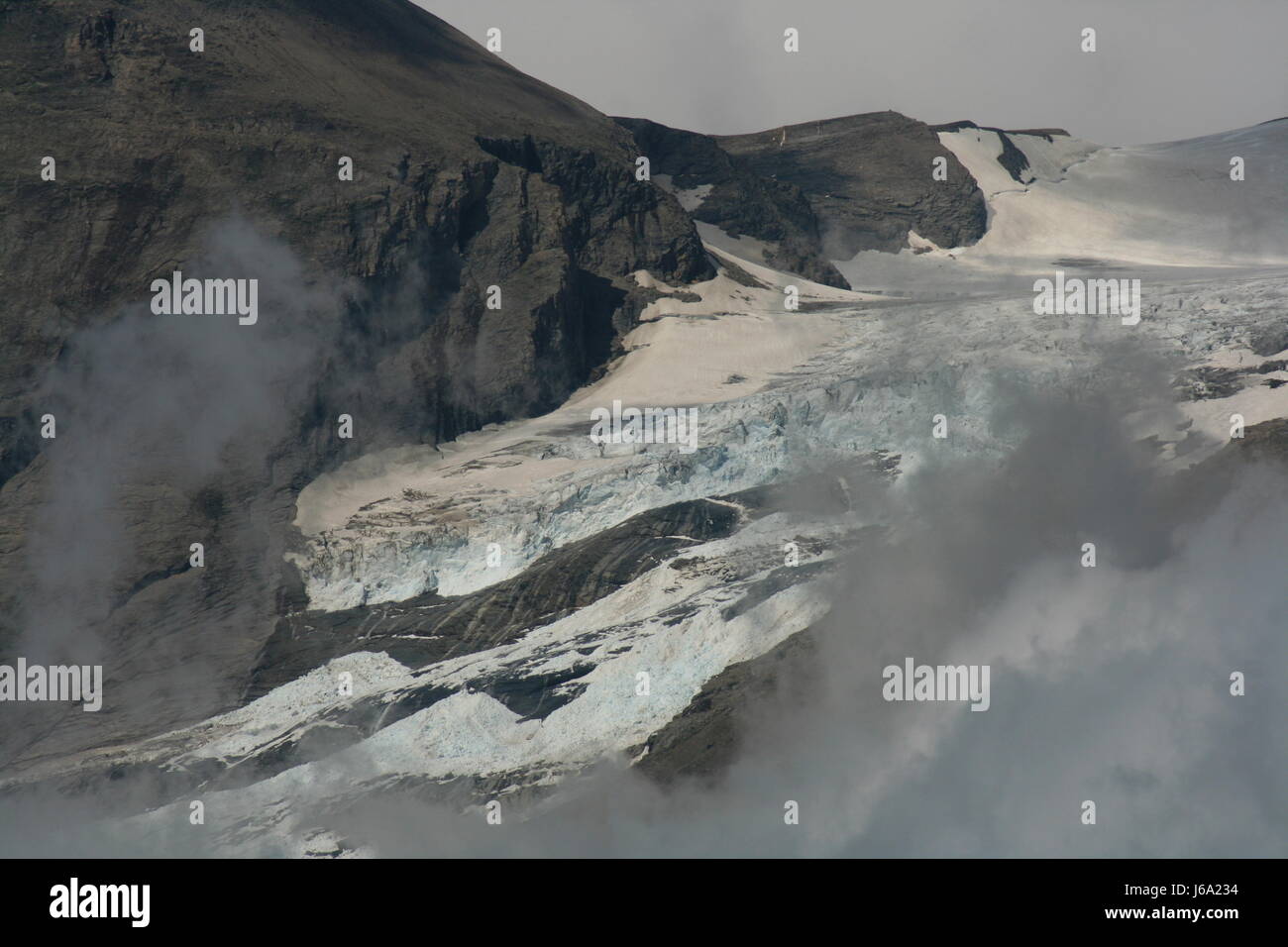 mountains alps rock ice glacier water clouds blue mountains stone alps ...
