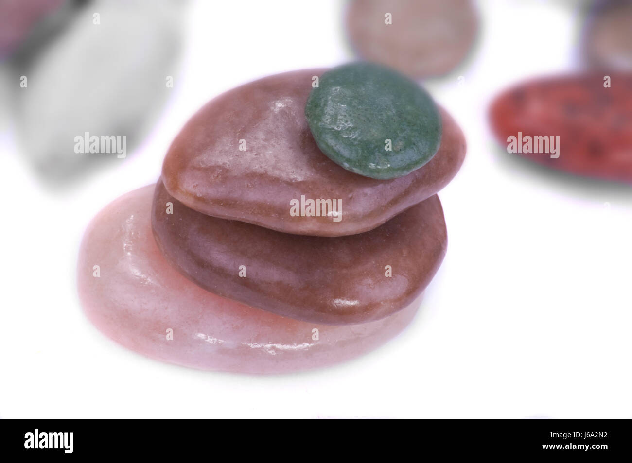 stone bright shiny hard smooth silicic pebble complete perfect nature ...