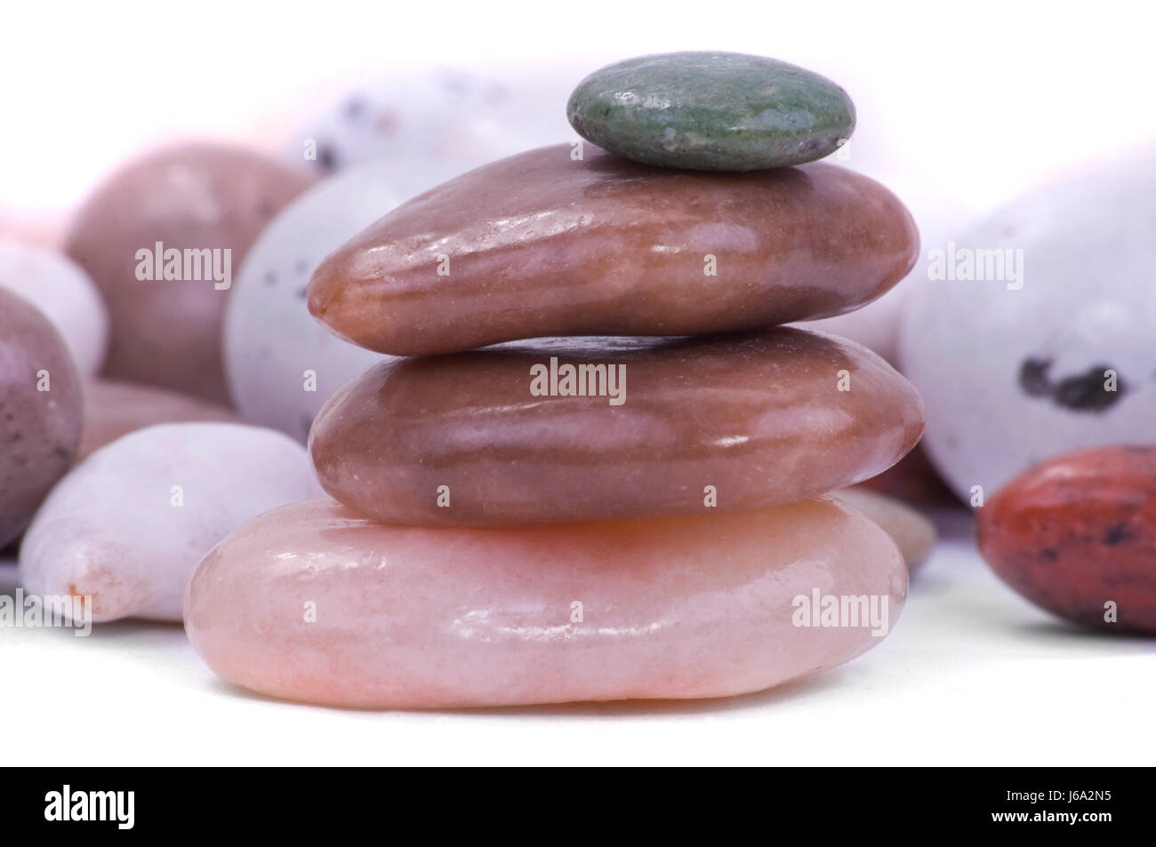 stone bright shiny hard smooth silicic pebble complete perfect nature ...