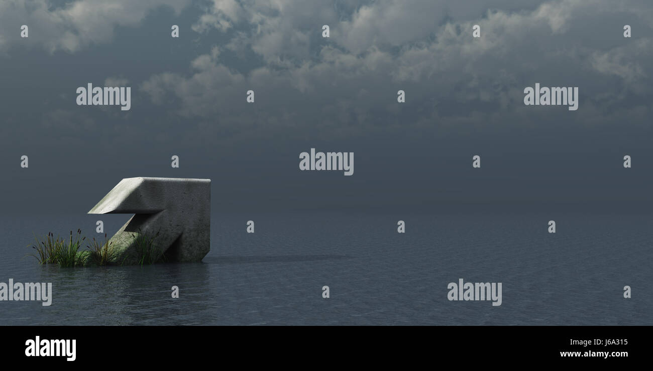 sign signal upwards monument stone reed pointer rock illustration ...