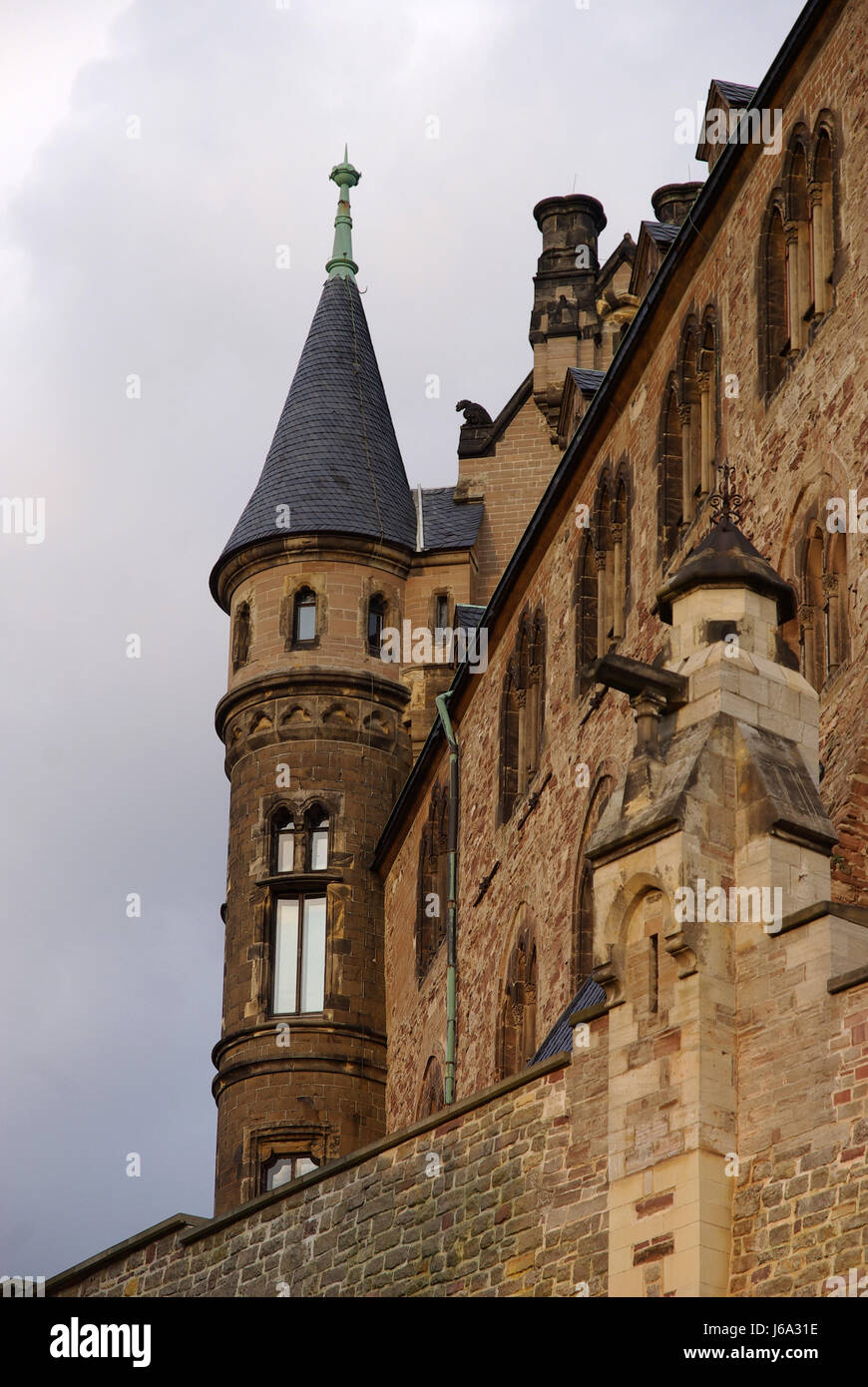 tower stone stonewall chateau castle detail dismal resin uncanny spire ...