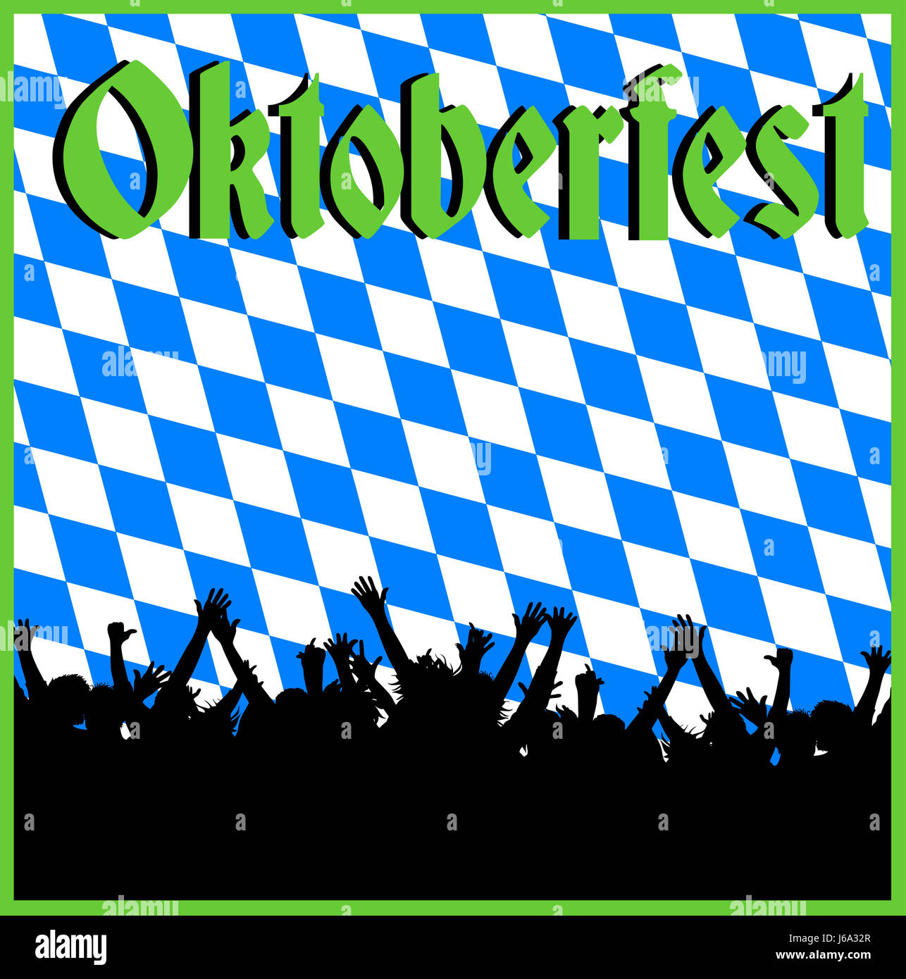 oktoberfest party placard Stock Photo - Alamy