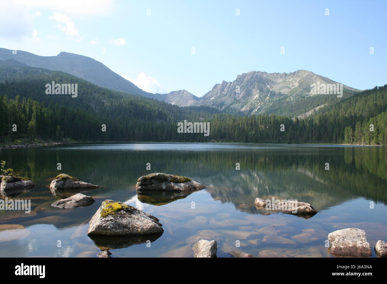 stone fresh water lake inland water water landscape scenery countryside ...