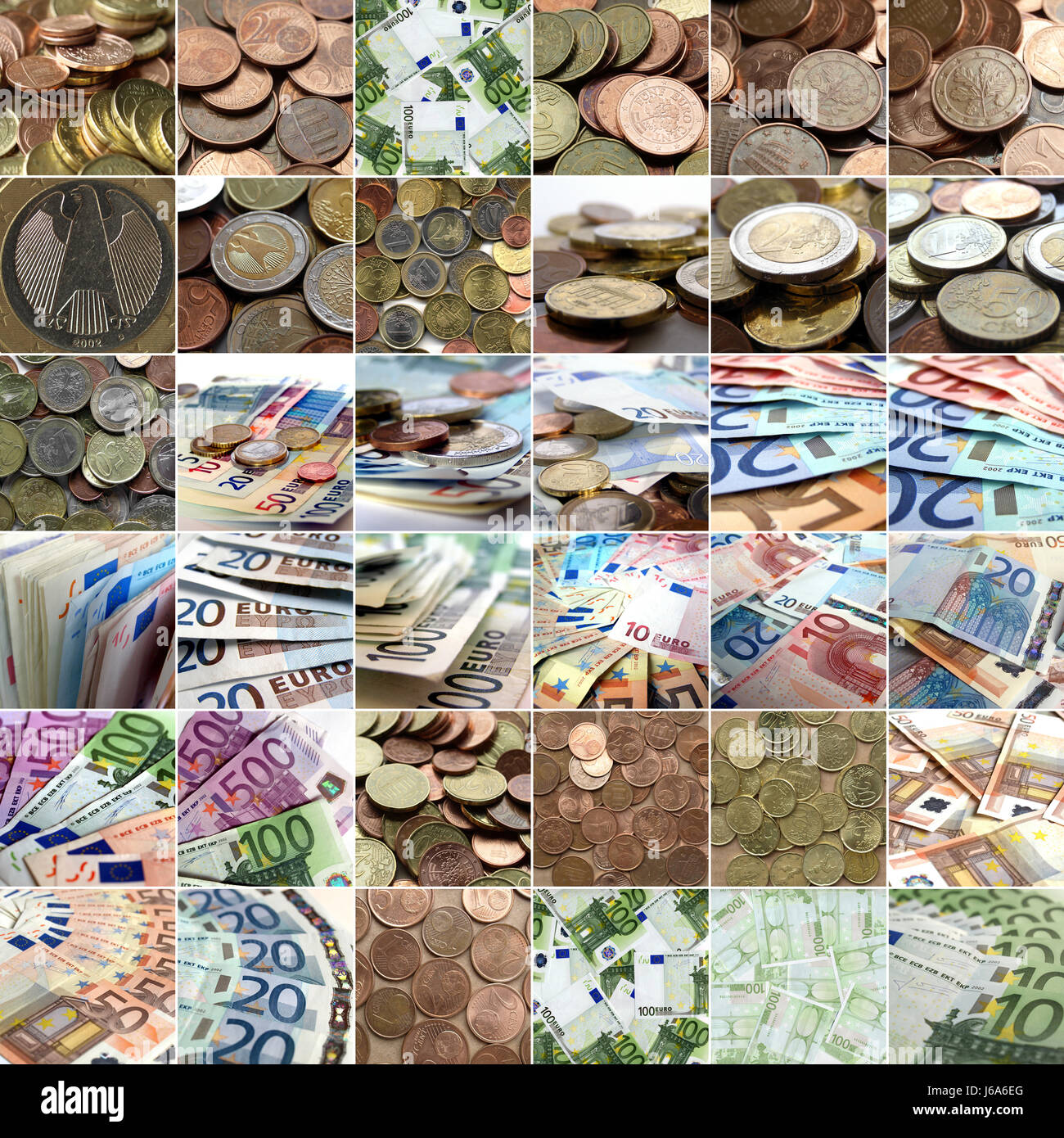 bank lending institution currency euro collage notes banknotes money ...