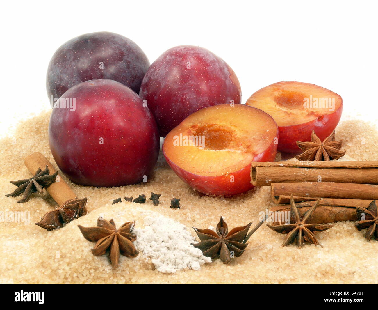 boil cooks boiling cooking jam ingredients plums chinese anise plum-jam ...
