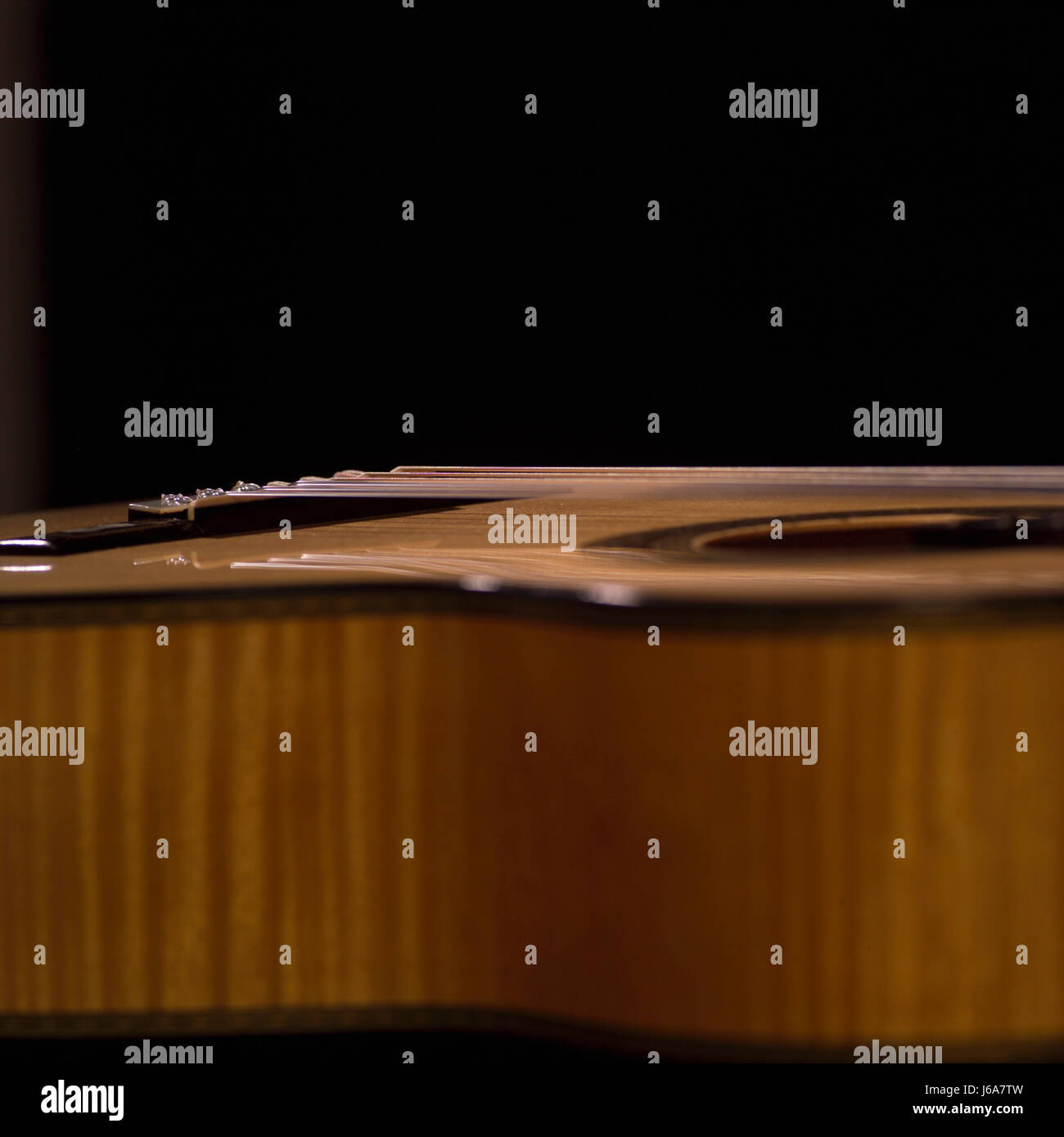 music musical classical guitar strings string packthreads guitars crooked Stock Photo - Alamy