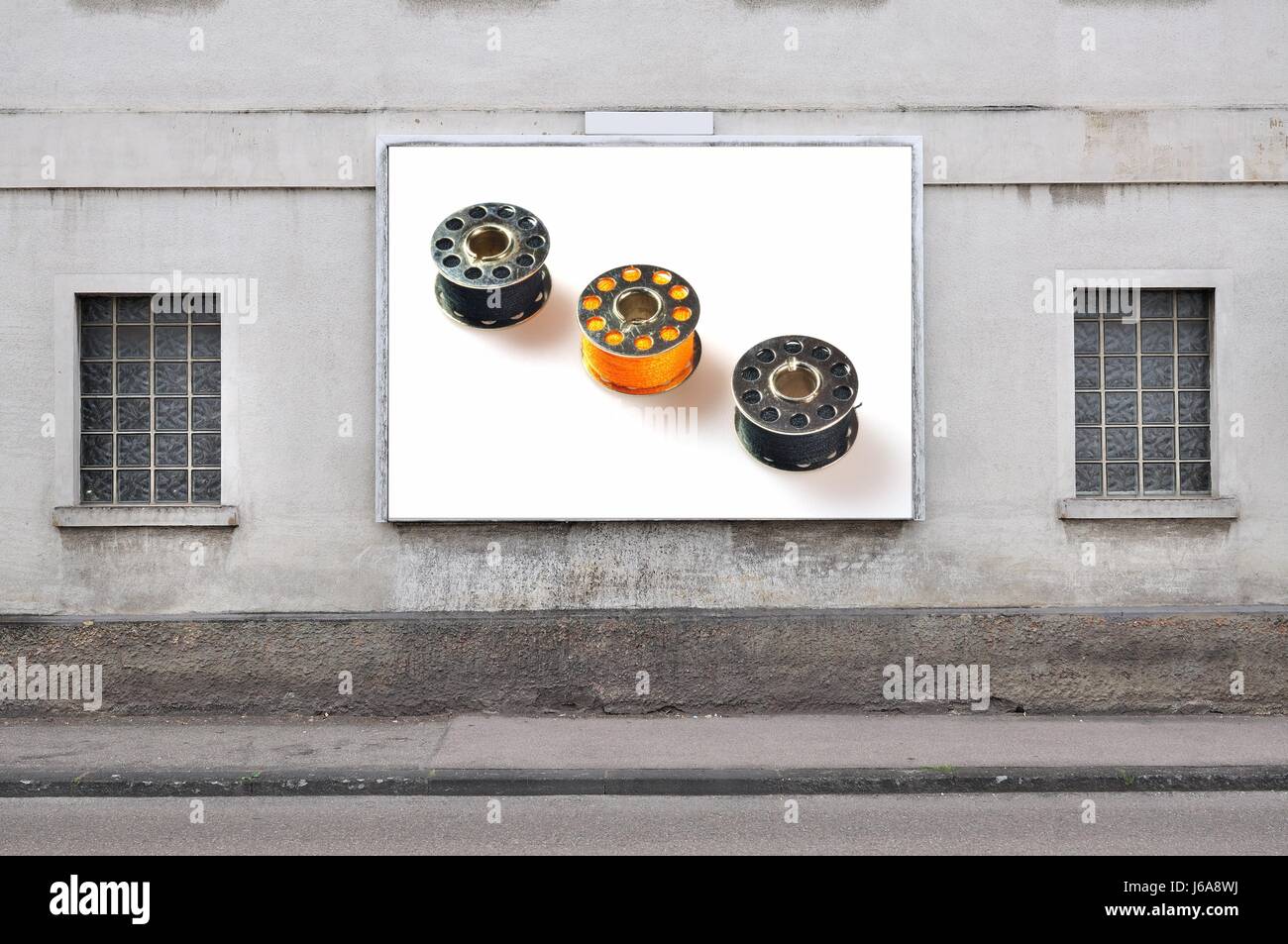 thread advertisement threads rinse spool publicity advertising present ...