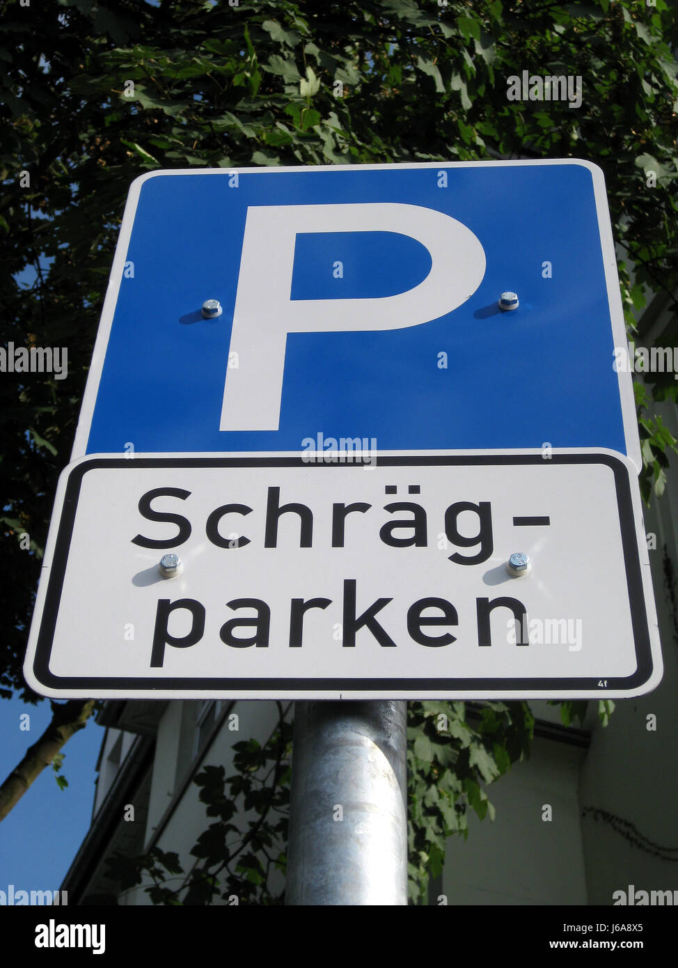 park shield obliquely Stock Photo - Alamy