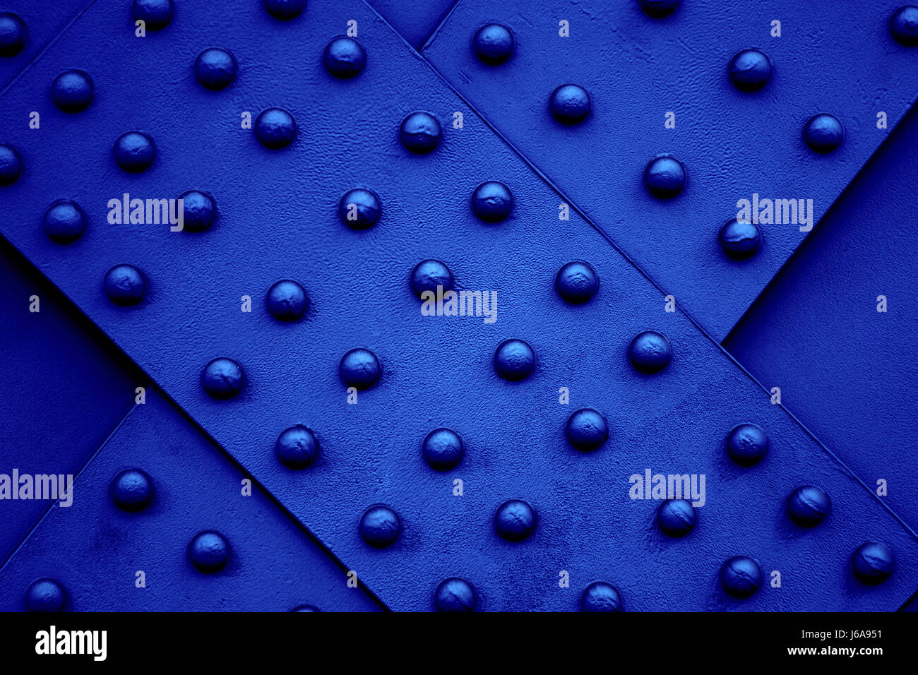 blue steel beam with rivets Stock Photo - Alamy