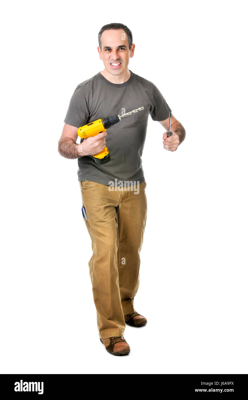 tools repair cordless drill handyman workers laborer worker wageworker ...