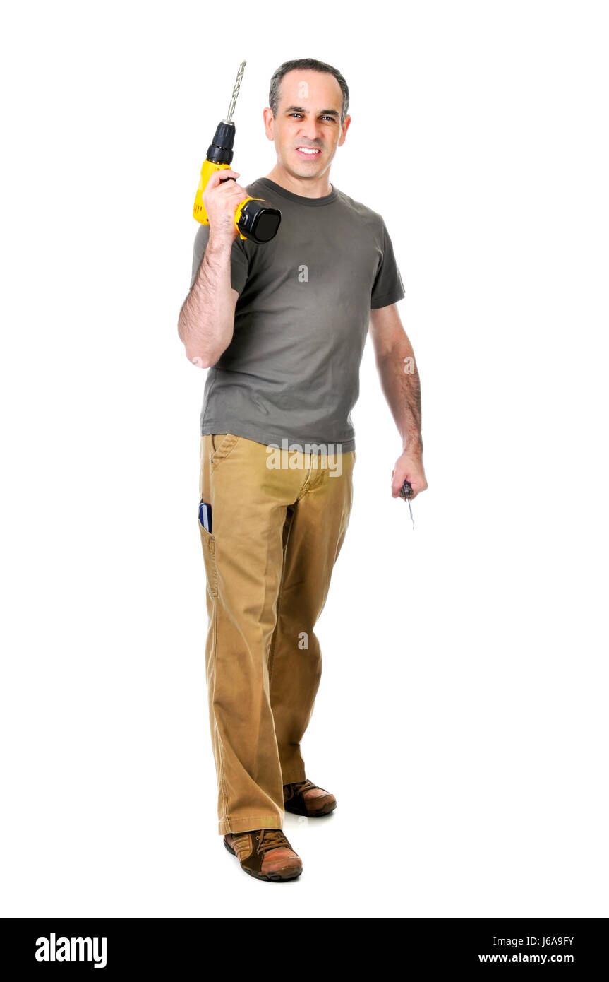 tools repair cordless drill handyman workers laborer worker wageworker ...
