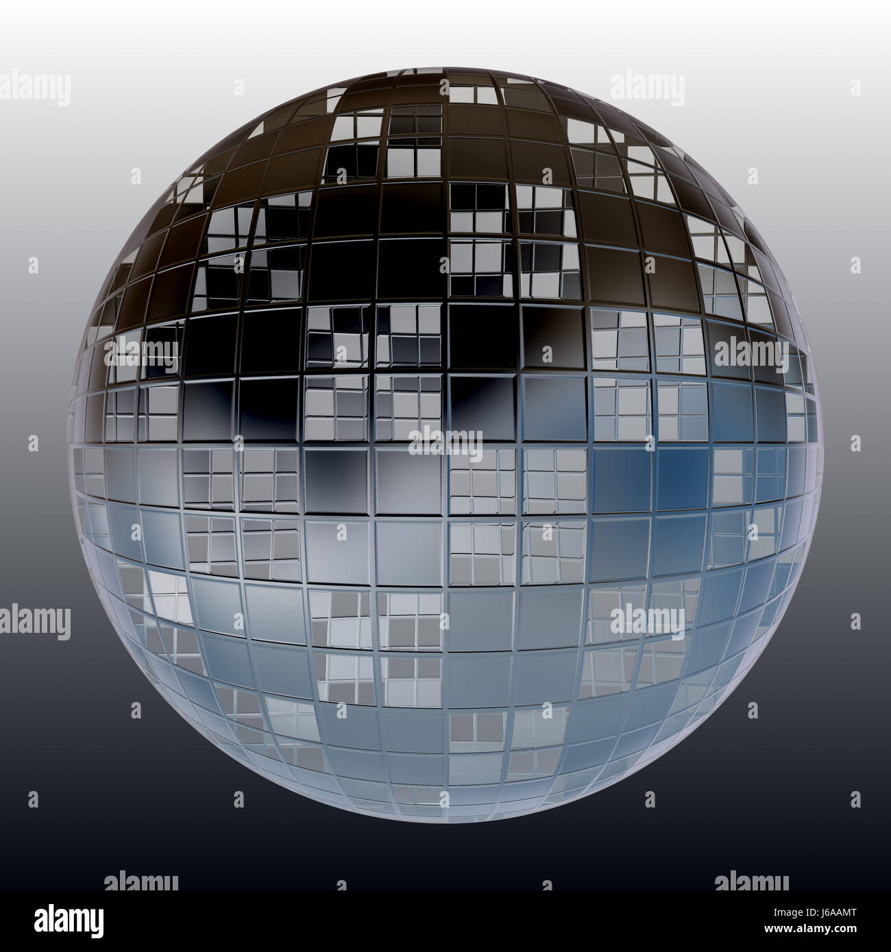 disco blue object isolated model design project concept plan draft ball ...