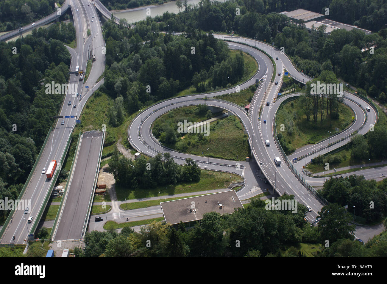 traffic transportation bridge track motorway highway driveway exit ...