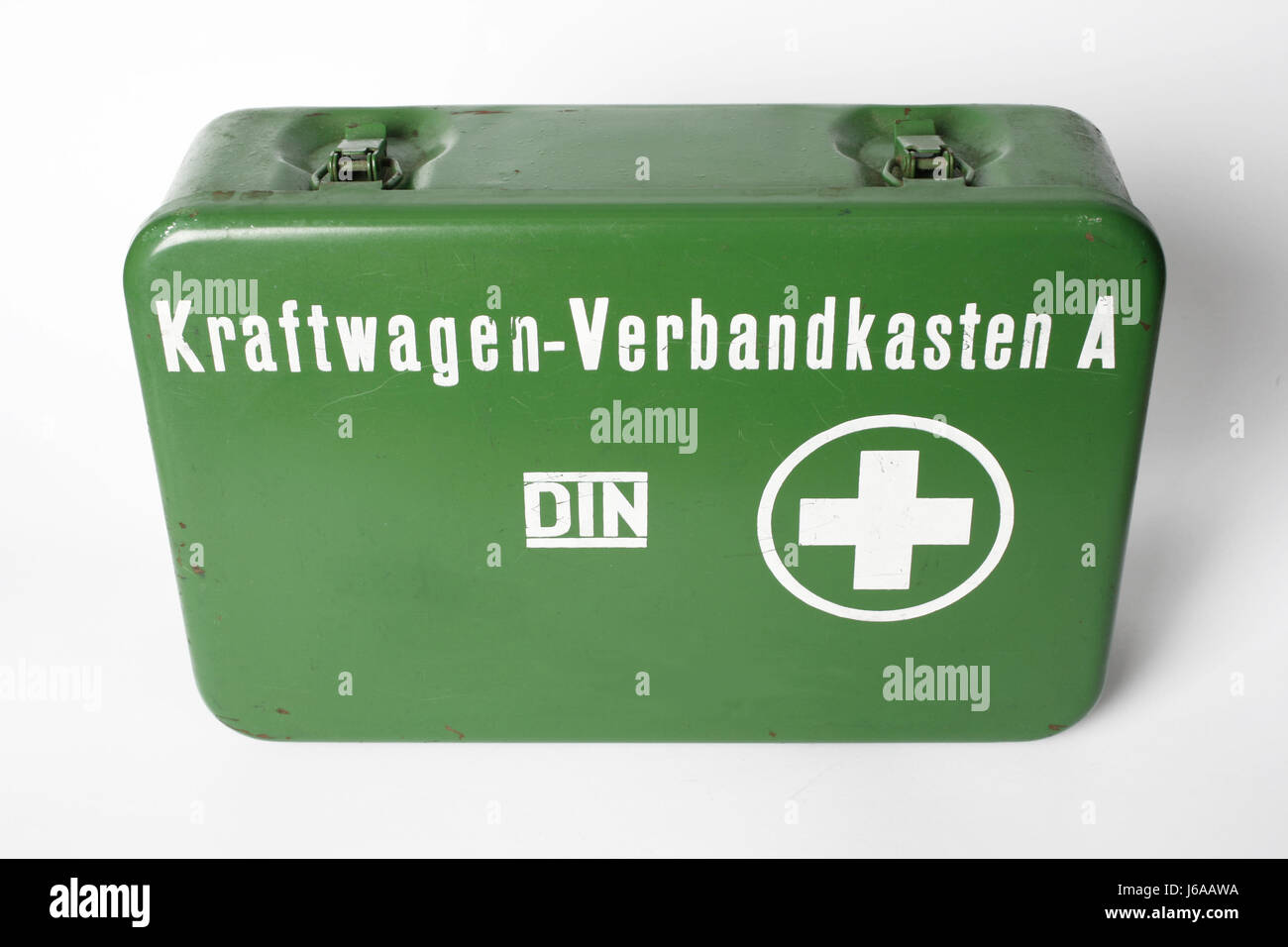 green writing font typography sheet metal chest box coffers first aid ...