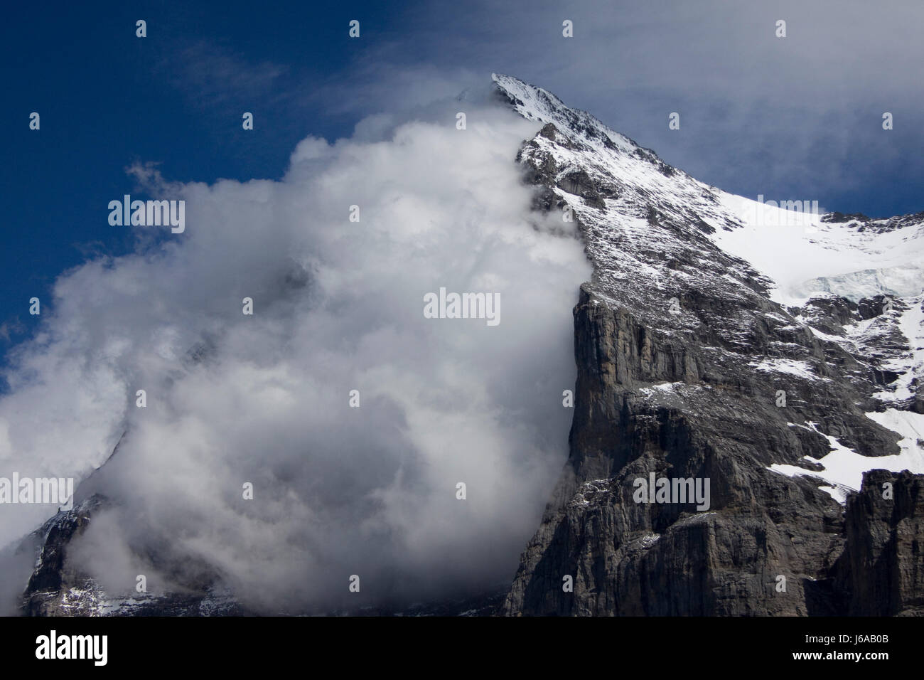 clouds on the eiger Stock Photo - Alamy