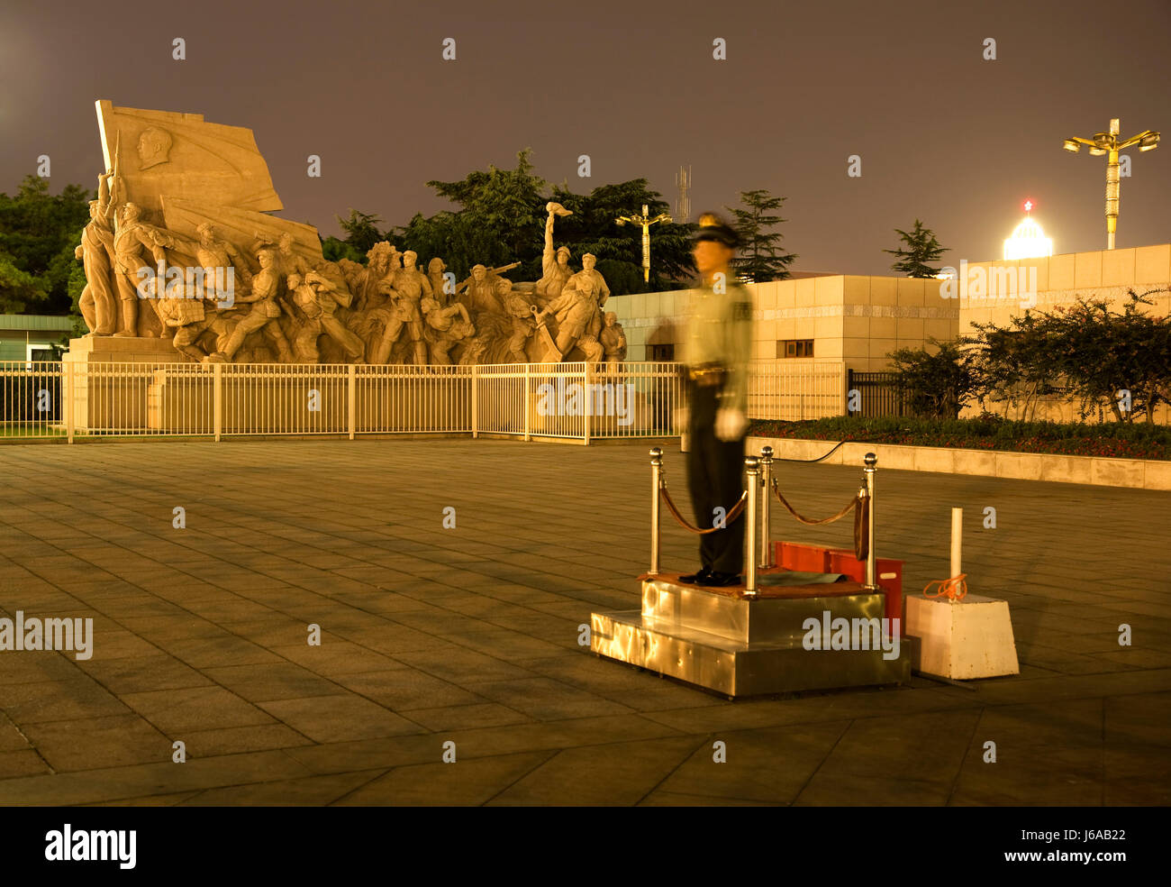 monument statue night nighttime tomb china beijing city town monument ...