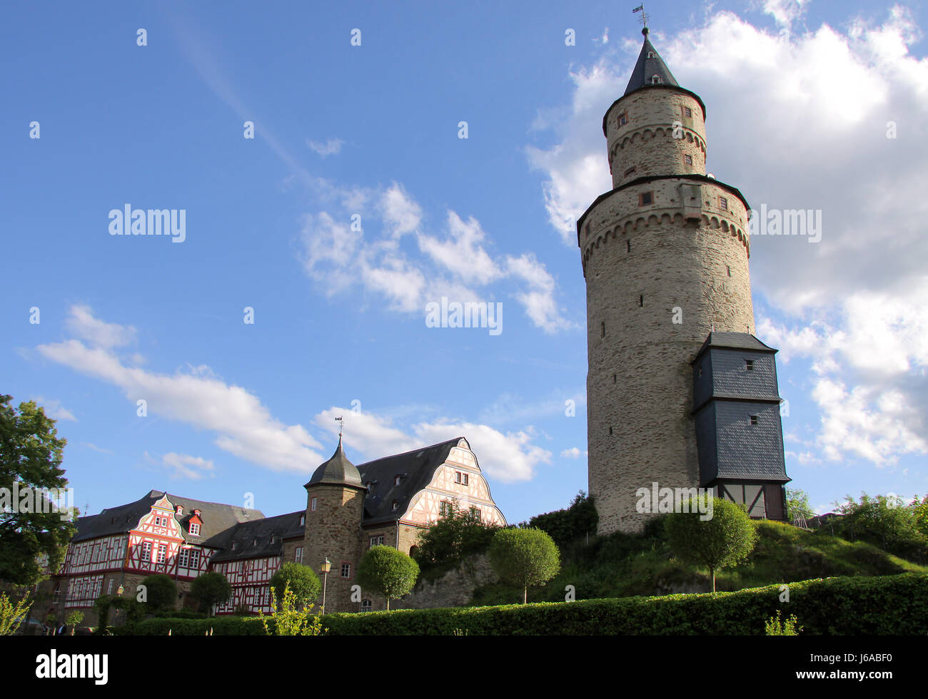hexenturm in castle of idstein Stock Photo - Alamy