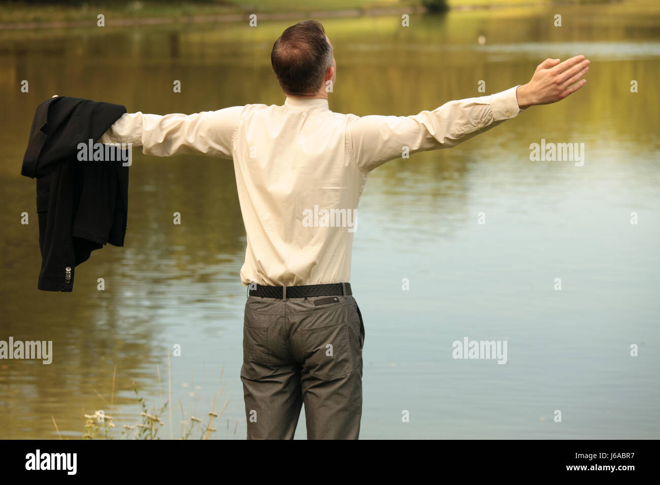 portrait outdoor business dealings deal business transaction business ...