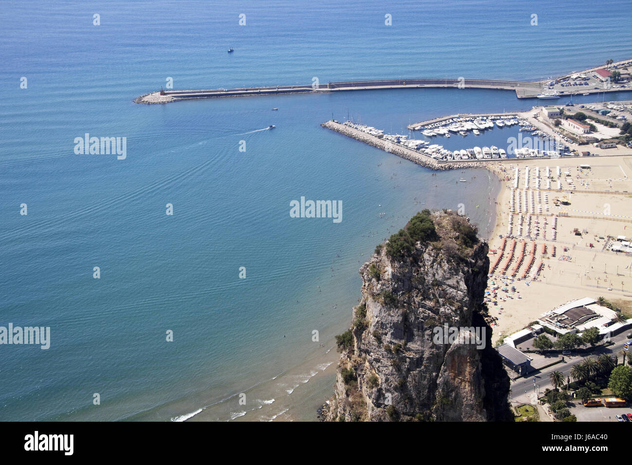 beach seaside the beach seashore overview aerial italy blue travel city ...