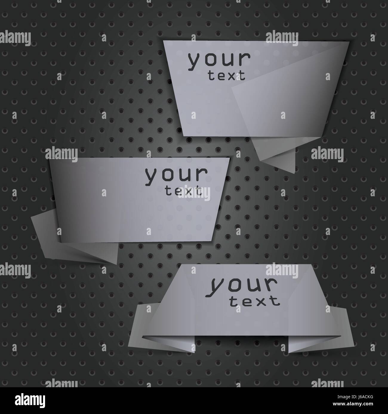 Vector Set of Origami Banners Stock Vector Image & Art - Alamy