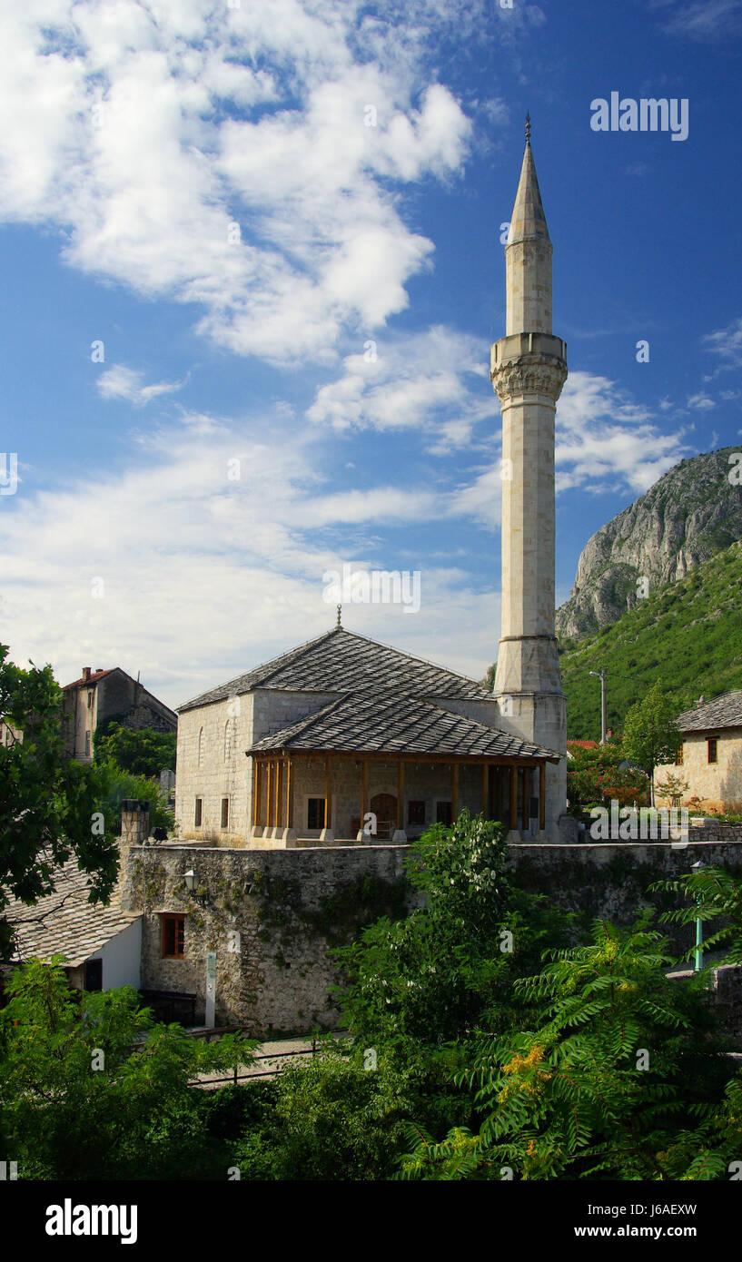 religion cathedral islam mosque bosnia blue tower religion cathedral ...