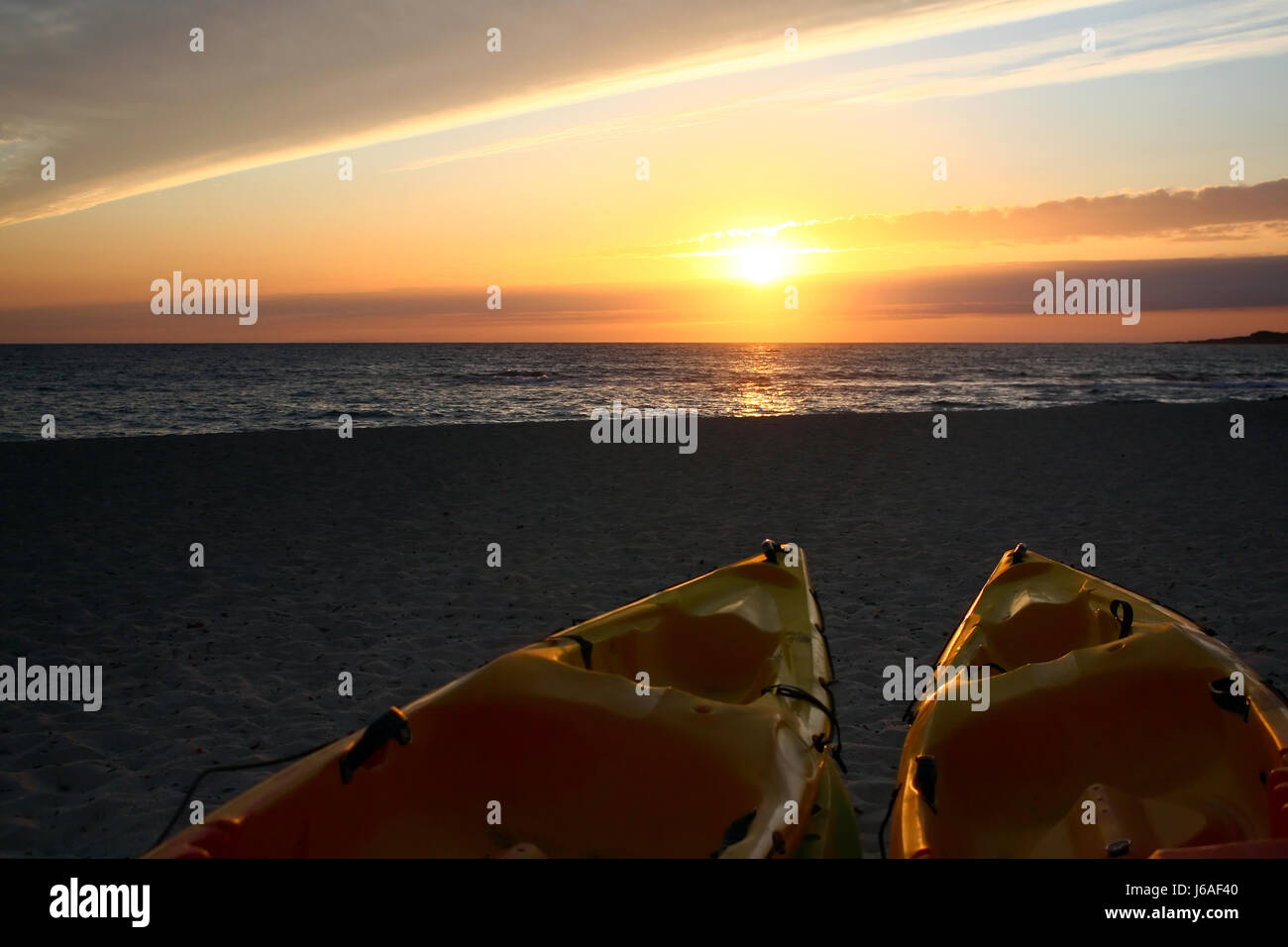 sunset beach seaside the beach seashore kayak boat salt water sea ocean ...