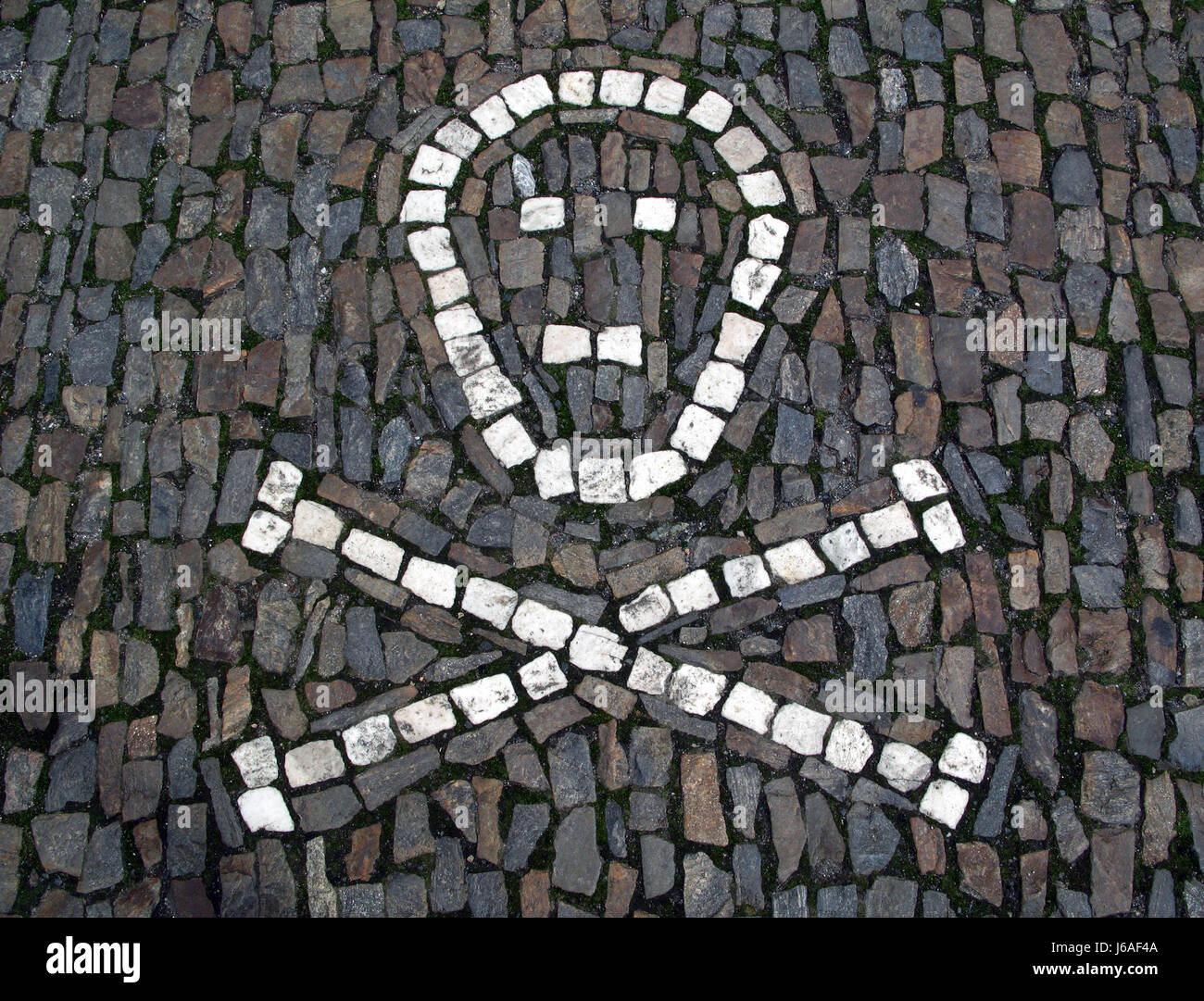 stone pavement skull bone relief pictogram symbol pictograph trade ...