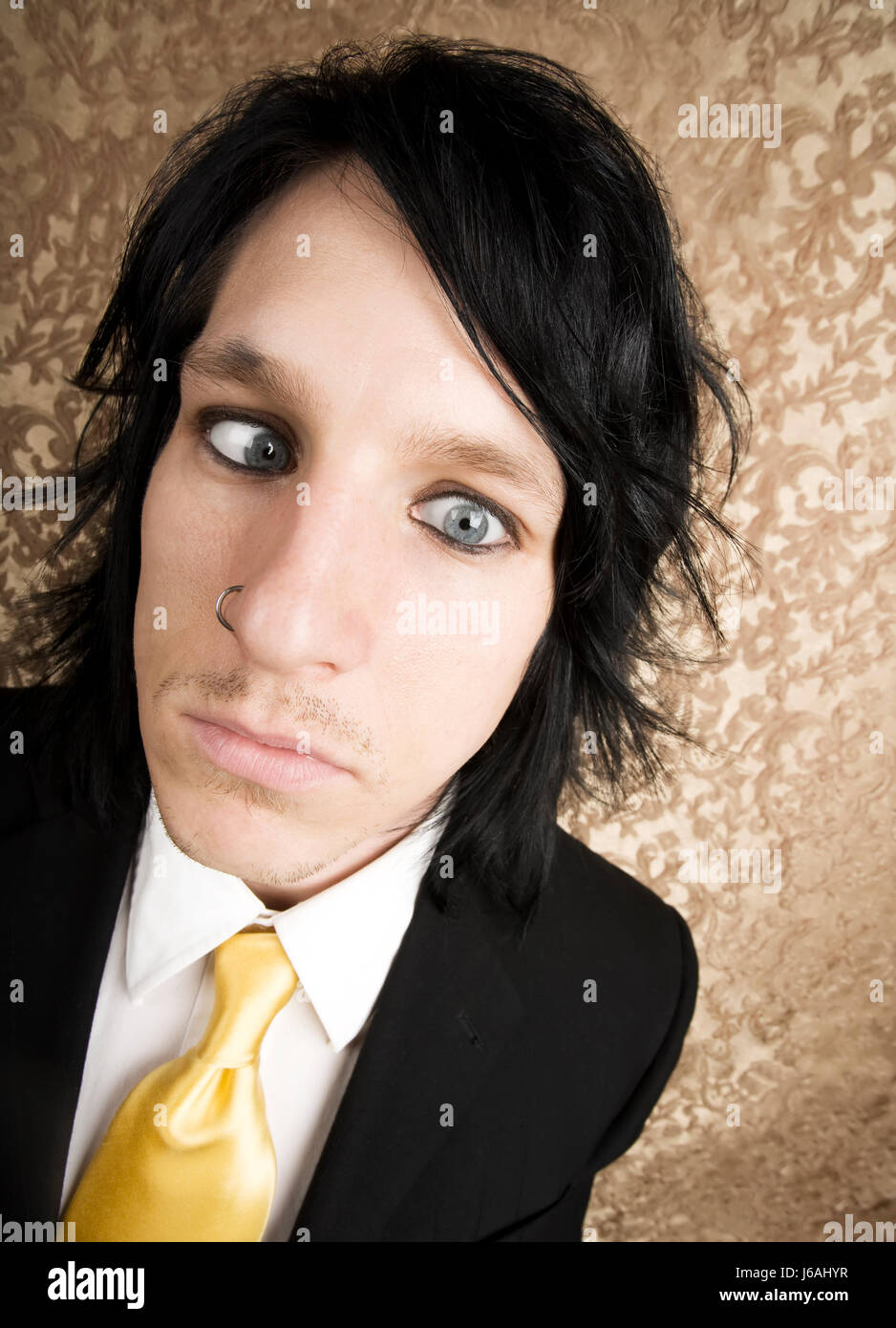 Distorted face expression hi-res stock photography and images - Alamy