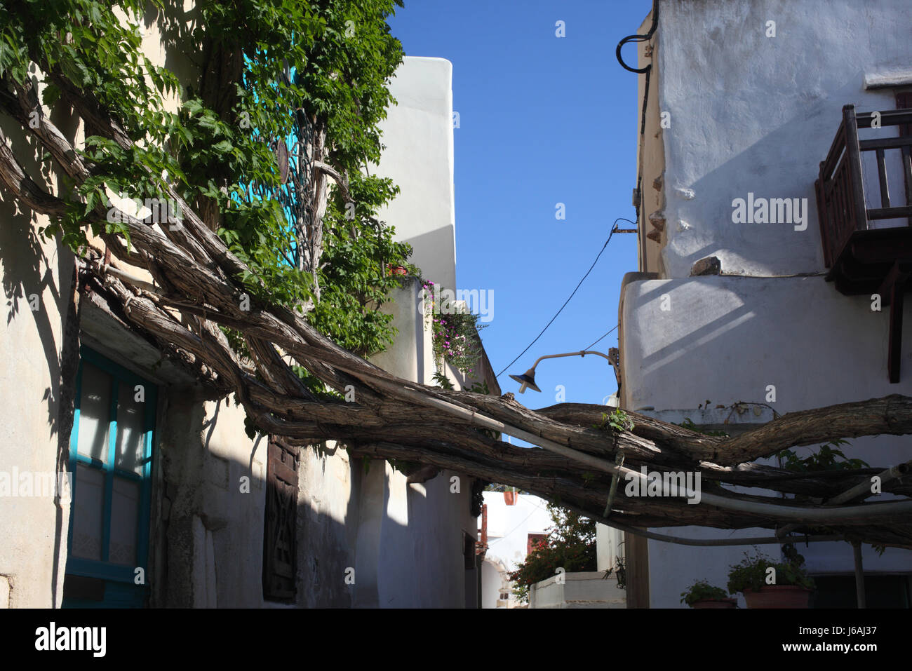 Streets of Naxos in Cyclades III Stock Photo - Alamy