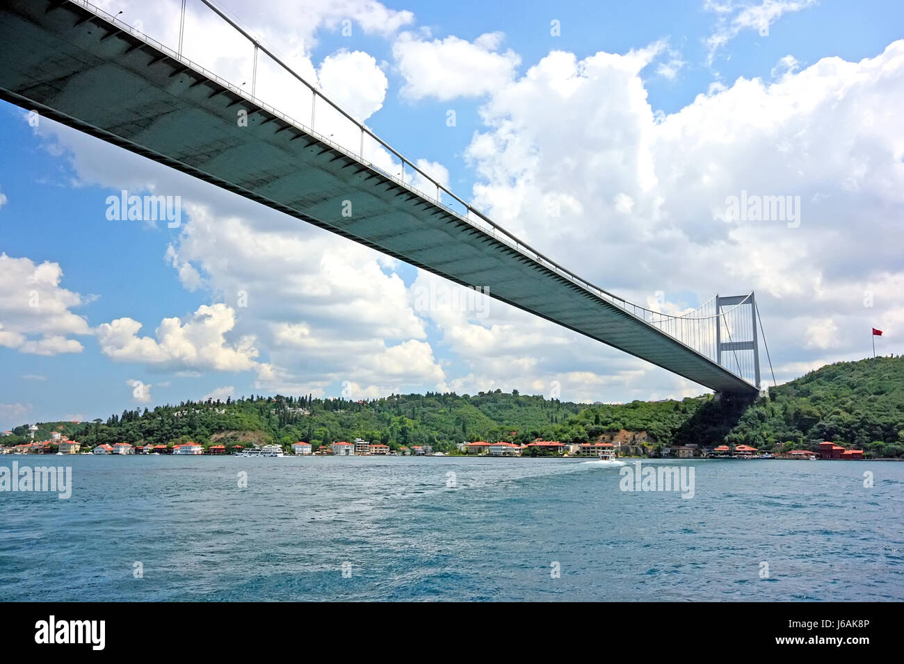 asia bridge europe channel strait salt water sea ocean water bosphorus ...