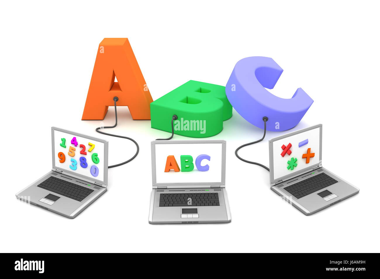 education alphabet teach ABC laptops school educational institution ...