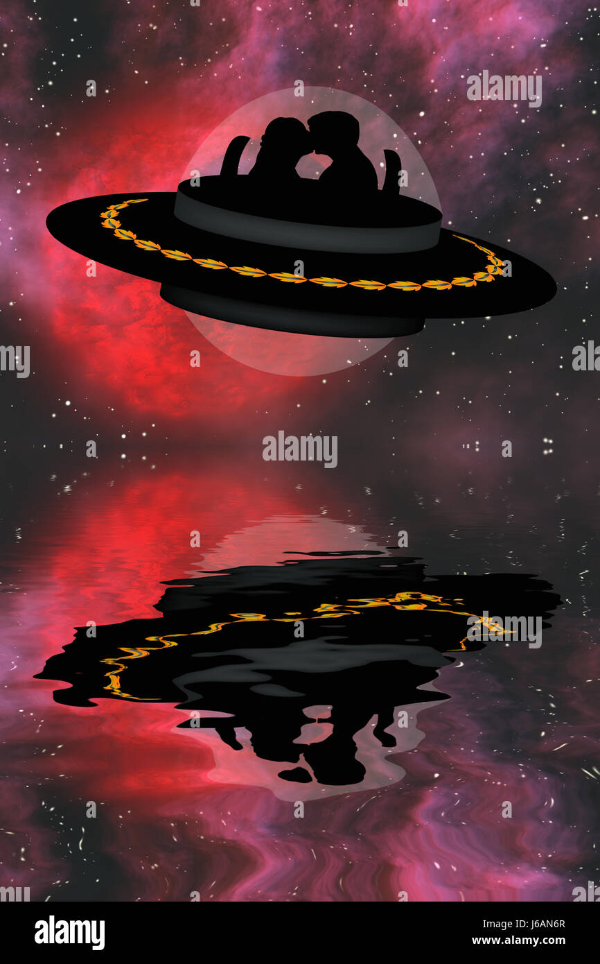 space universe future fantasy spaceship love in love fell in love ...