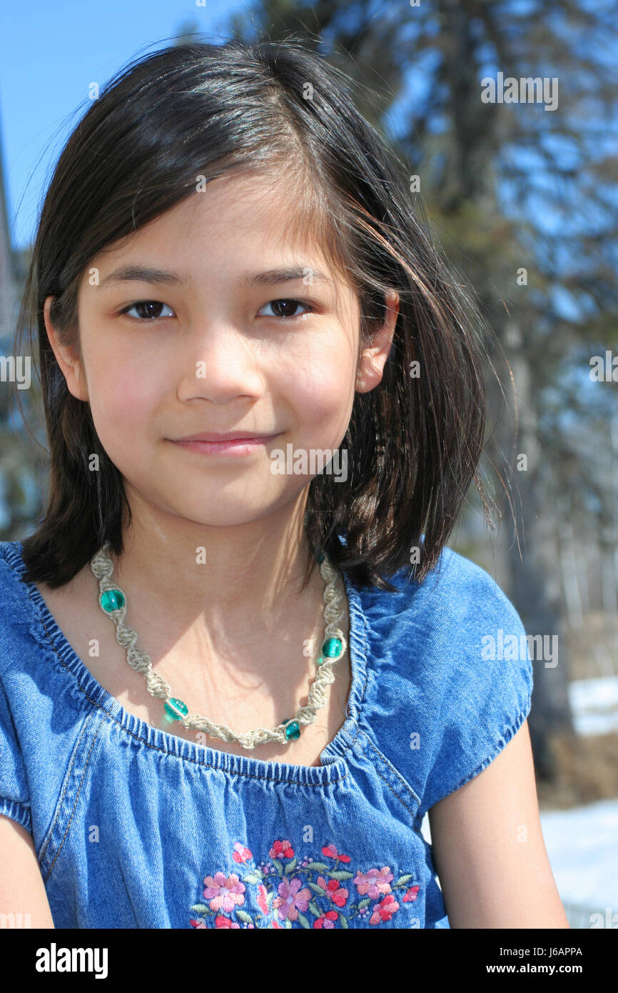 Pretty nine year old girl hi-res stock photography and images - Alamy