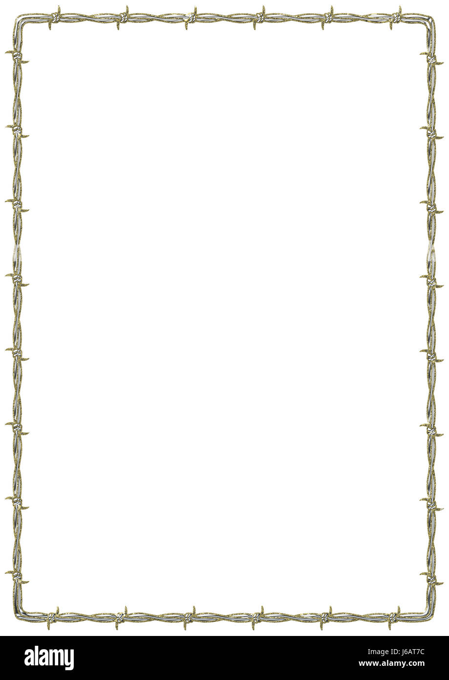 optional metal prickly sting barbed wire gold frame framework prickle ...