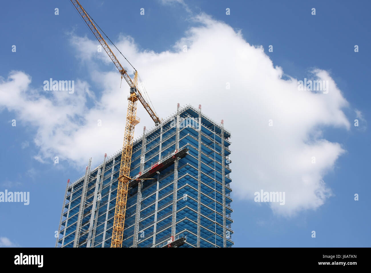 skyscraper structural work with cloud Stock Photo - Alamy